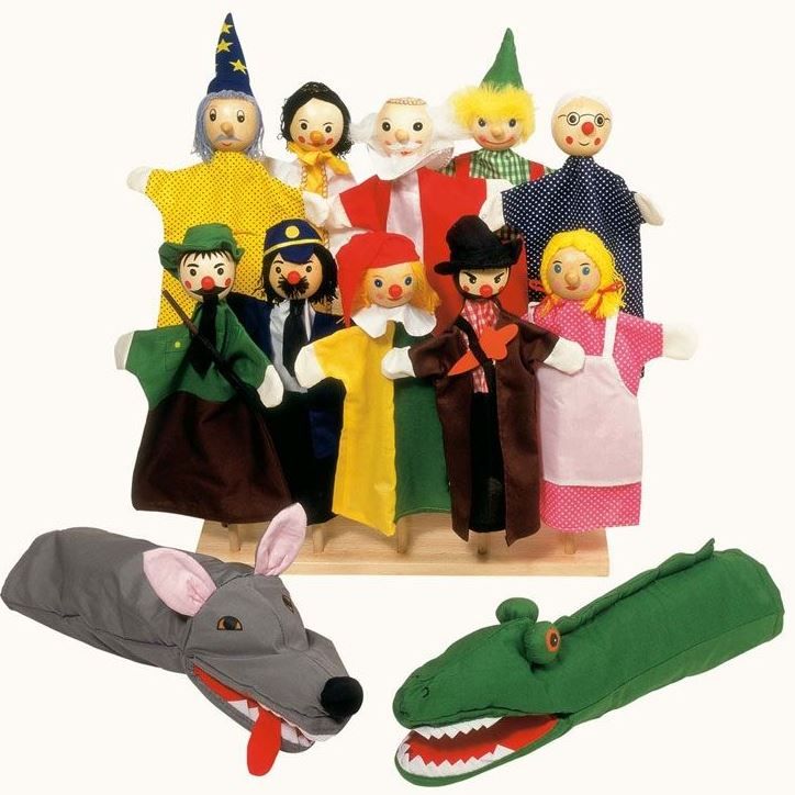 Комплект кукли за ръка Goki, 12 броя | Отлична цена | Ozone.bg