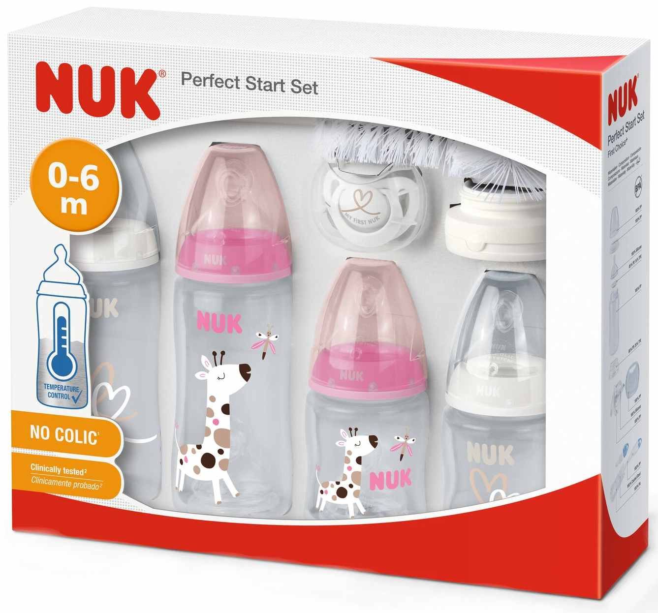 Комплект шишета Nuk First Choice - TC, 10 части, за момиче | Добра цена ...