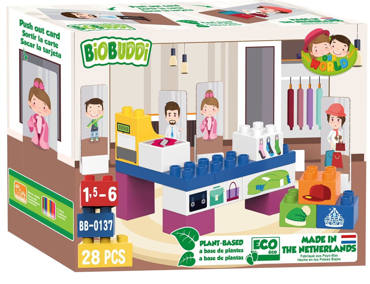 Конструктор BioBuddi Our World - Моден магазин, 28 части | Отлична цена ...
