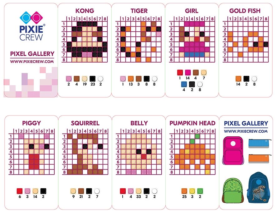 Комплект цветни силиконови пиксели Pixie Crew - Pink, 250 броя | Ozone.bg