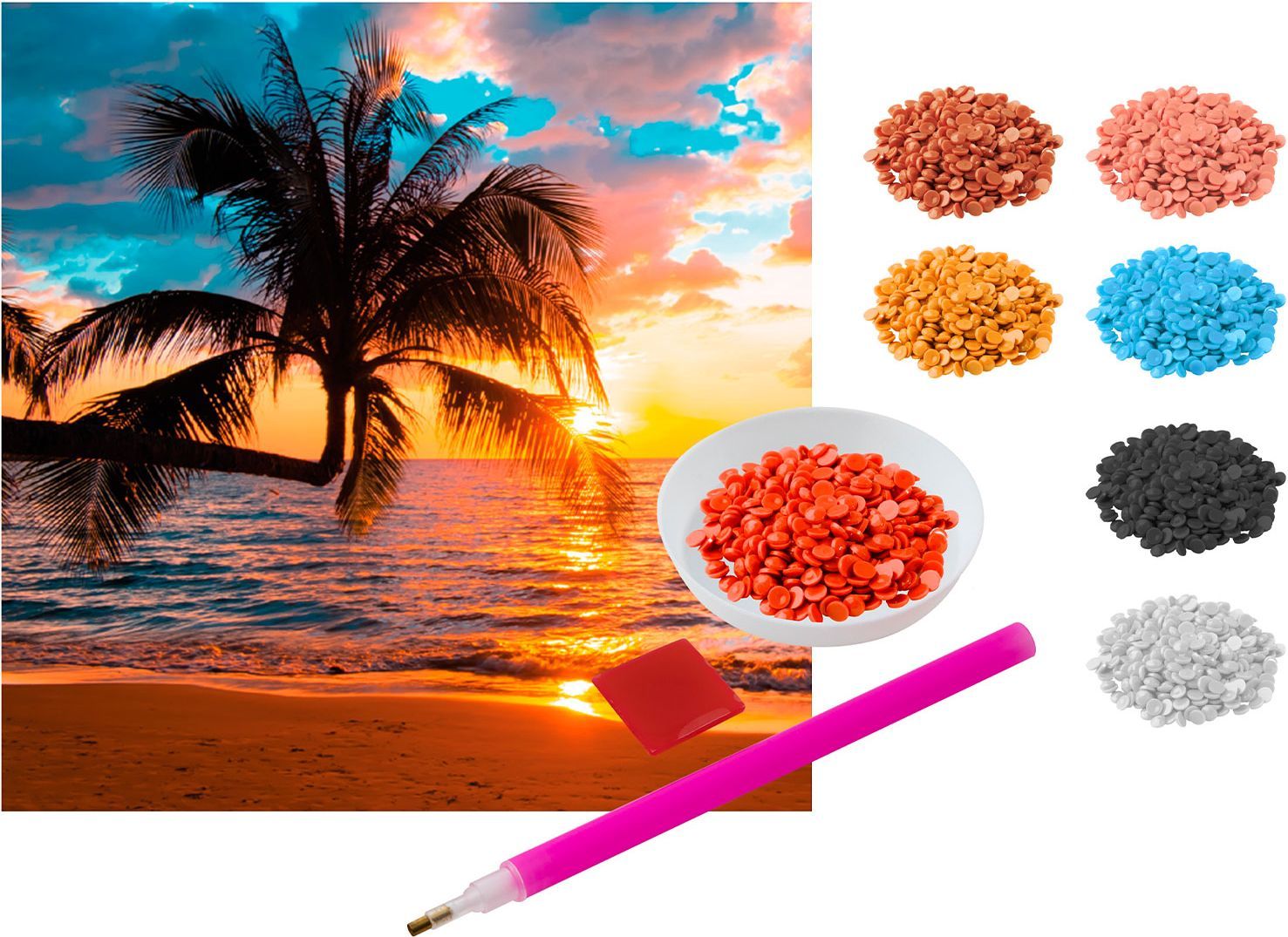 Комплект за рисуване с мъниста Grafix - Залез | Ozone.bg