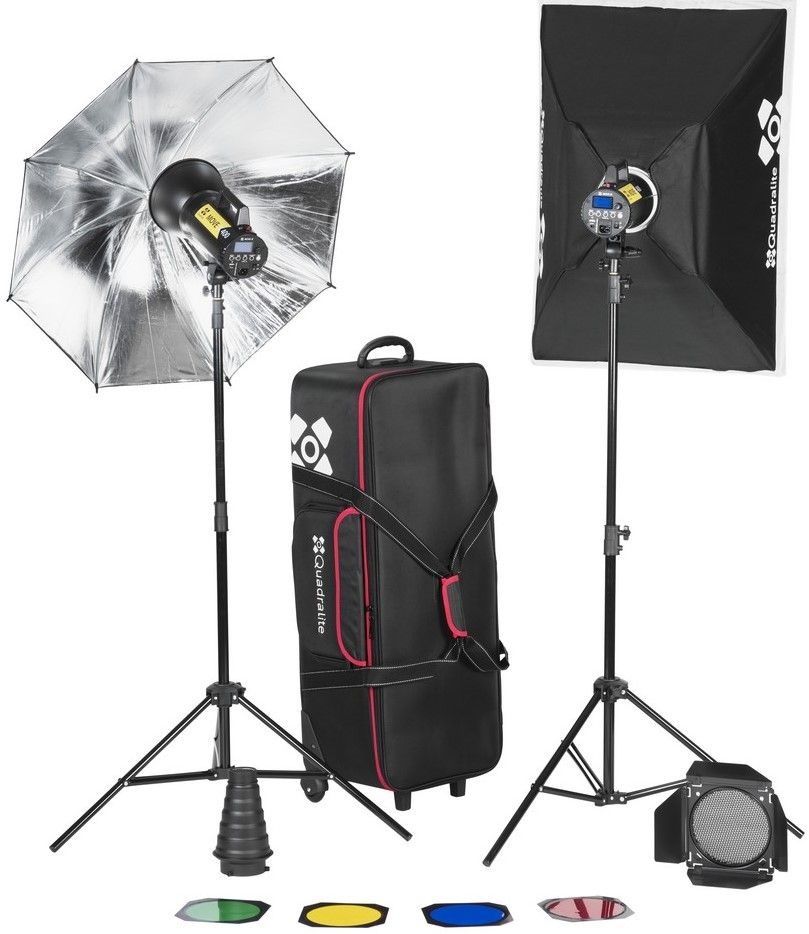 Комплект студийно осветление Quadralite - Move X 400, 2x400W | Ozone.bg