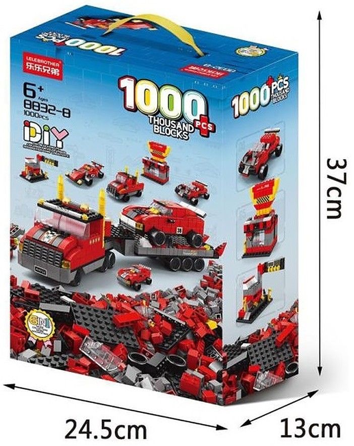 Конструктор Raya Toys - Състезателен камион, 1000 части | Отлична цена ...