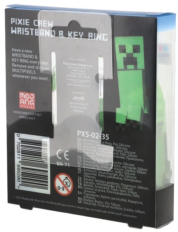 Комплект гривна с ключодържател и пинче Pixie Crew - Minecraft | Ozone.bg