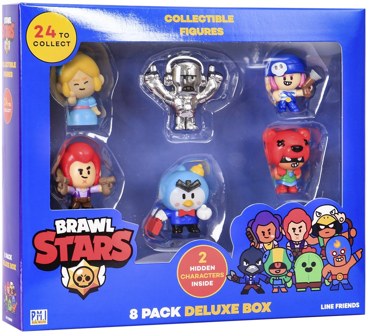 Комплект фигури P.M.I. Games: Brawl Stars - 8 Pack Deluxe Box (Season 1 ...