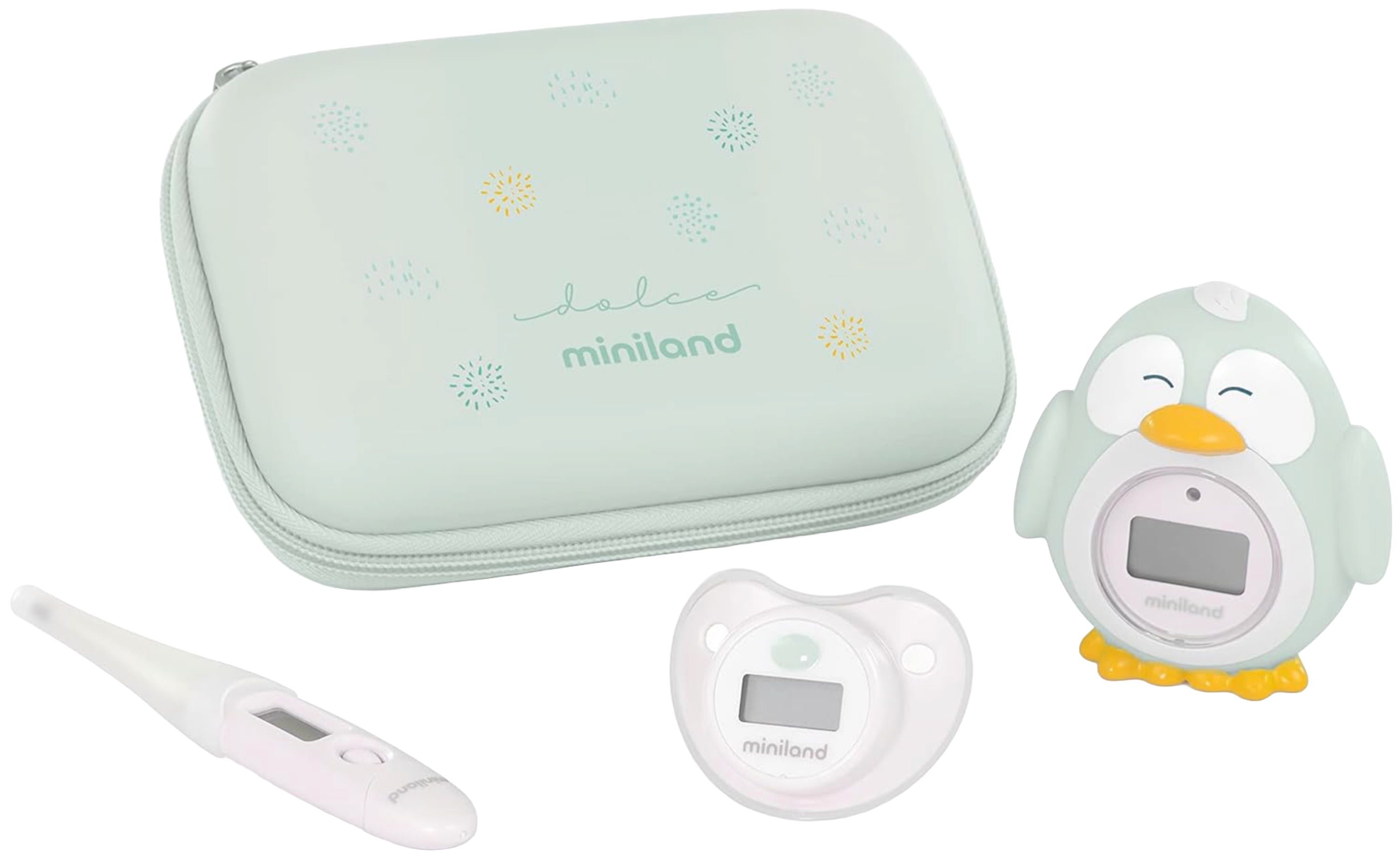 Комплект термометри с несесер Miniland - Mint | Добра цена | Ozone.bg