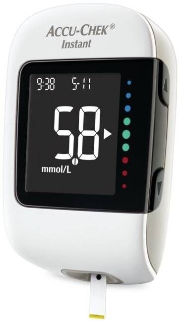 Комплект Accu Chek Instant Глюкомер Тест ленти 10 броя Ozone Bg