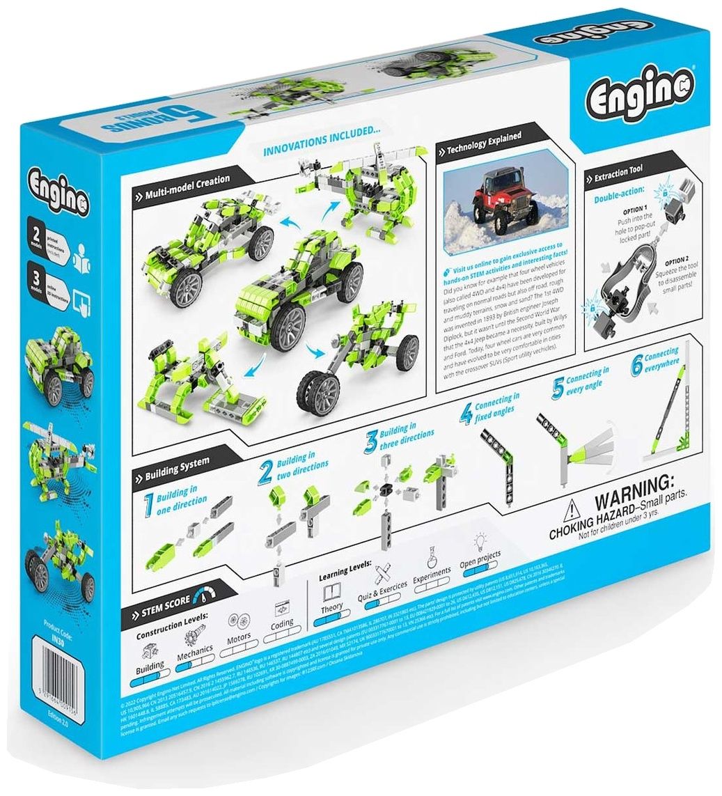 Конструктор 5 в 1 Engino Inventor Mechanics - Плажно бъги | Отлична ...