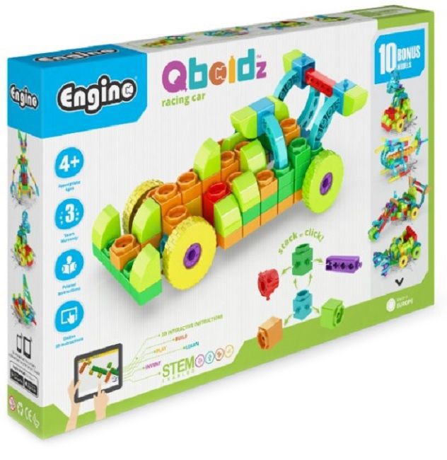 Конструктор 10 в 1 Engino Qboidz - Състезателна кола | Отлична цена ...