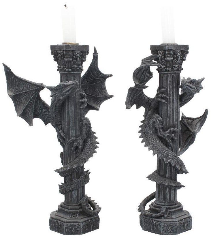 Комплект свещници Nemesis Now Adult: Gothic - Guardians of the Light ...