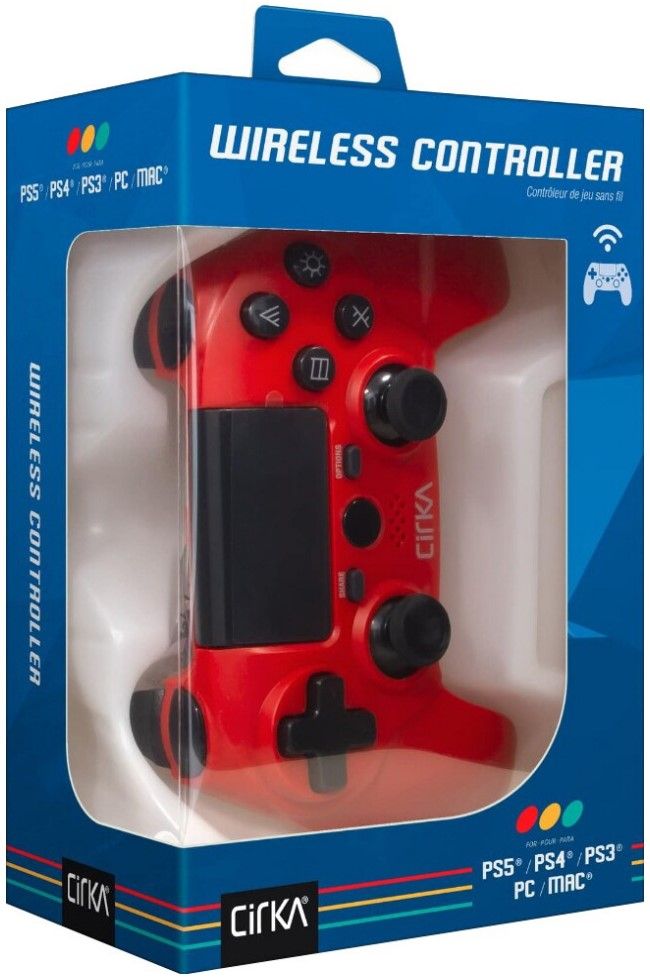 Контролер Cirka - NuForce, безжичен, червен (PS4/PS3/PC) | Ozone.bg
