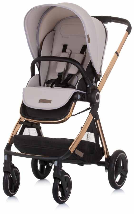 Комбинирана бебешка количка Chipolino - Елит, Пясък | Добра цена | Ozone.bg