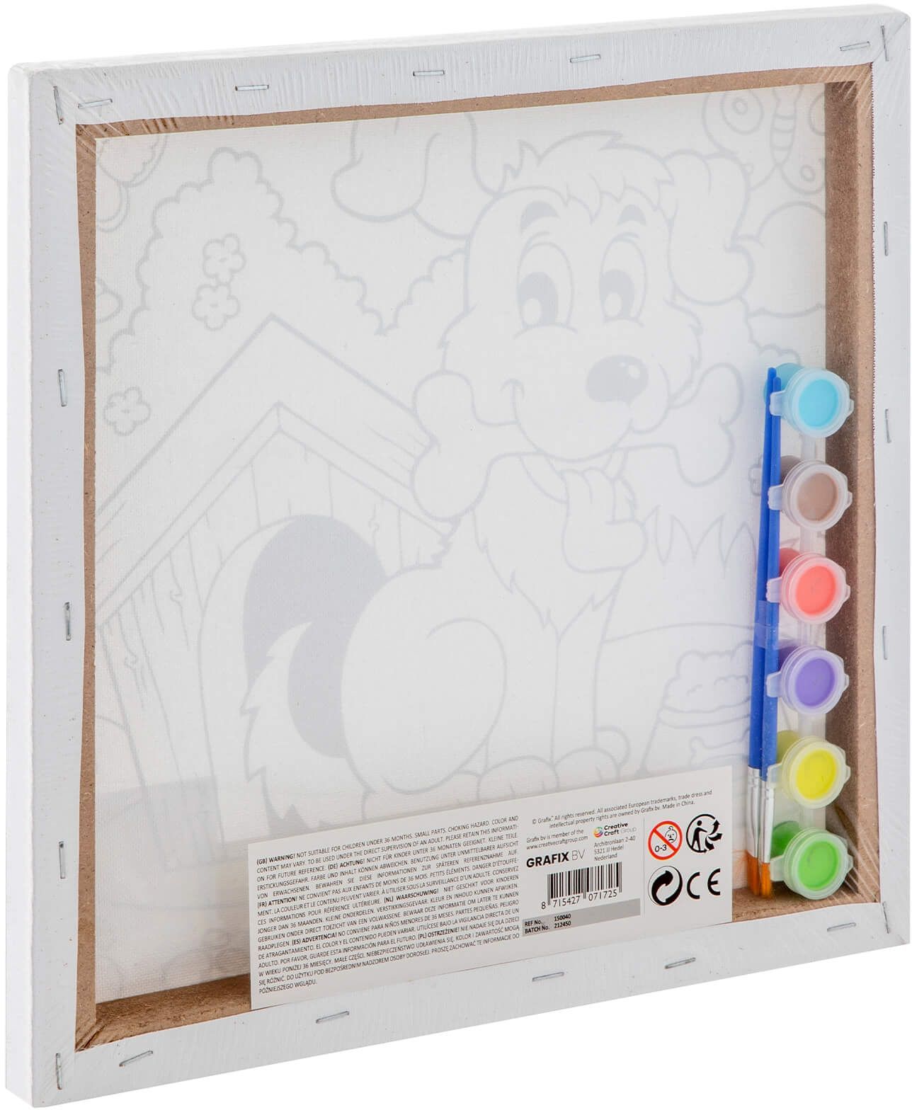 Комплект за рисуване по номера Grafix - Куче | Ozone.bg