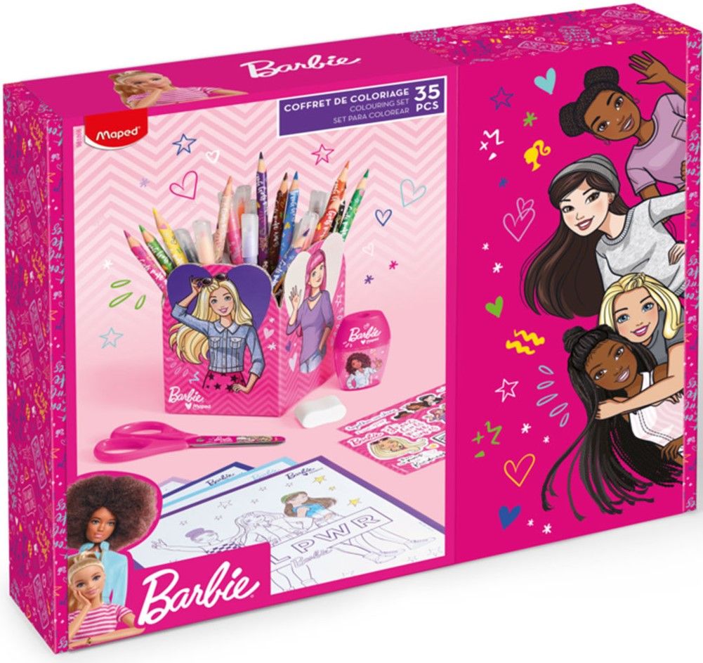 Комплект за рисуване Maped Barbie - 35 части | Ozone.bg