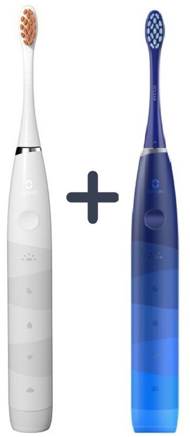 Комплект Oclean - Flow Duo Set, синя/бяла | Ozone.bg