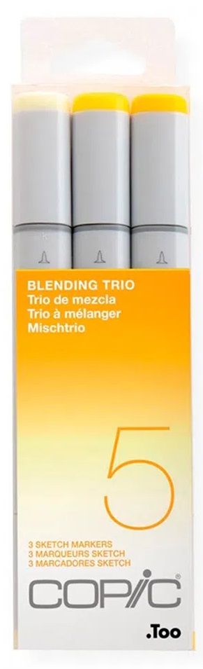 Комплект маркери Too Copic Sketch - Блендинг трио 5, жълто, 3 цвята | Ozone.bg