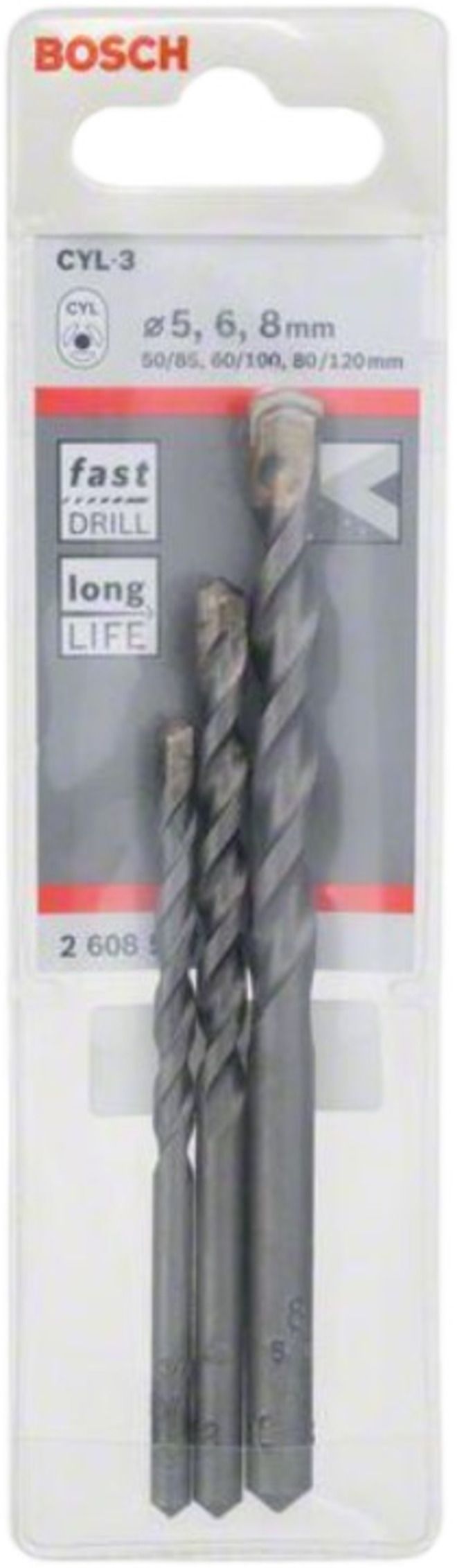 Комплект свредла Bosch - CYL-3, 3 части | Ozone.bg