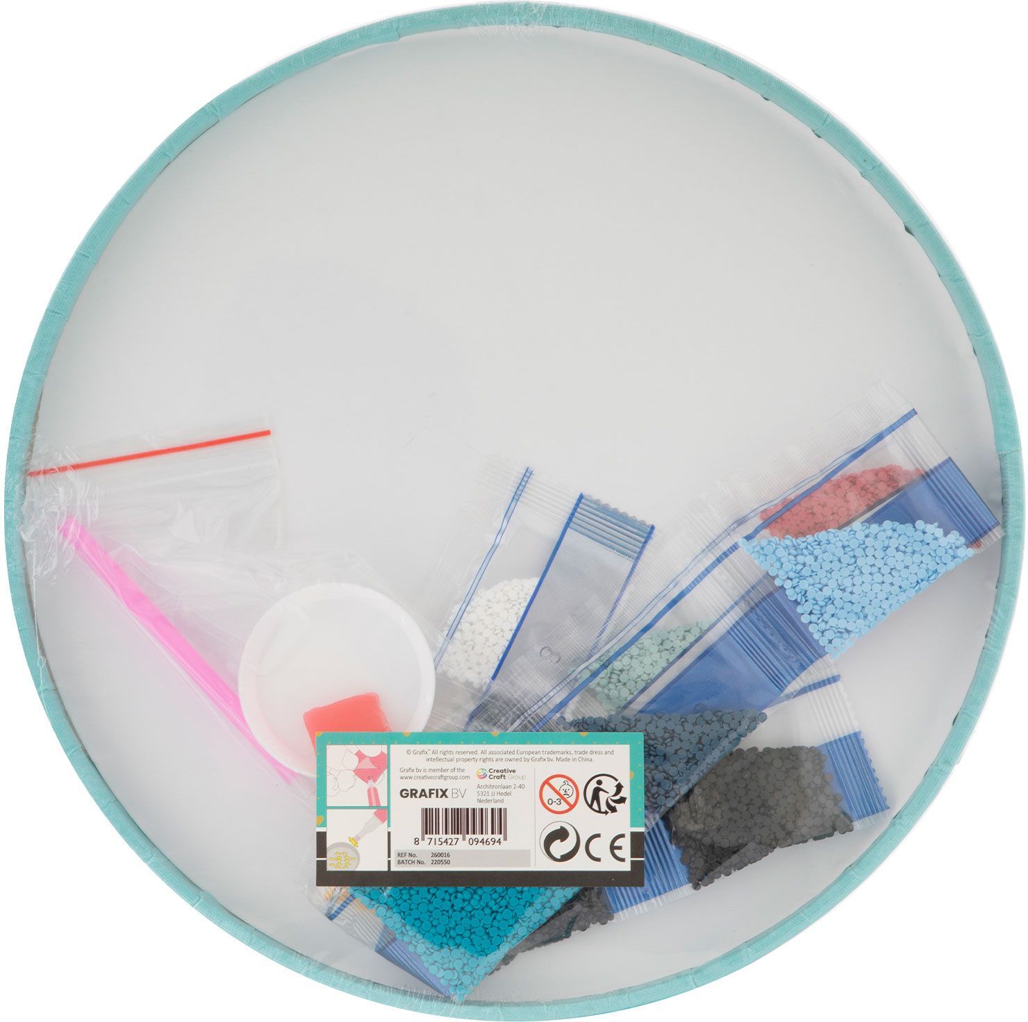 Комплект за рисуване с мъниста Grafix - Мандала, зелена | Ozone.bg