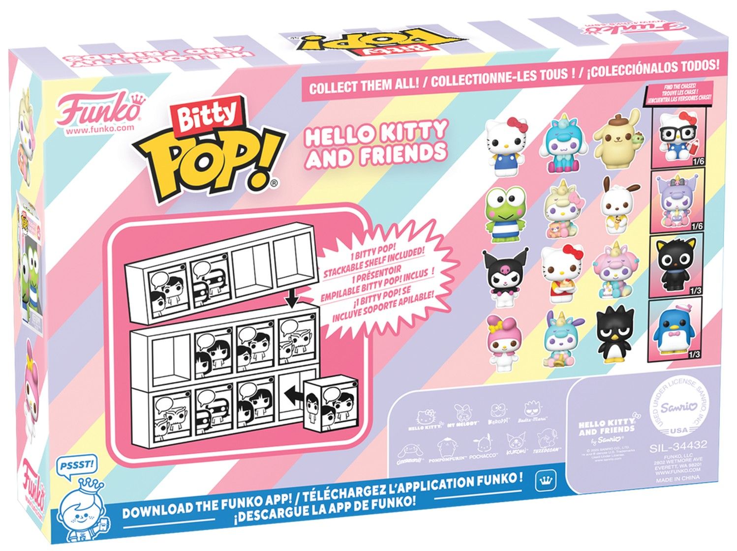 Комплект мини фигури Funko Bitty POP! Animation: Sanrio - Hello Kitty ...