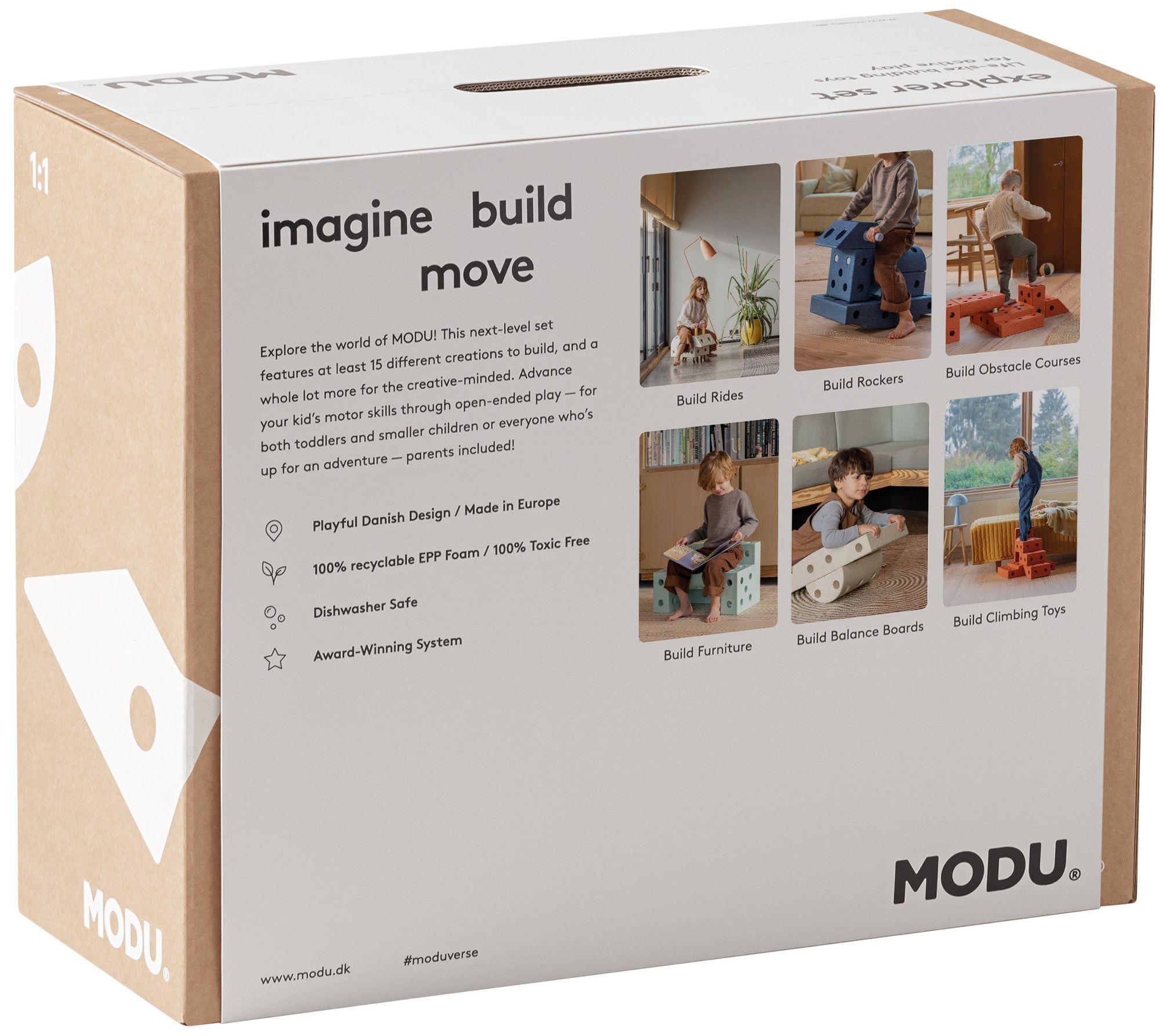 Комплект за игра Modu - Explorer set, морско стъкло-тревисто зелено | Добра цена | Ozone.bg