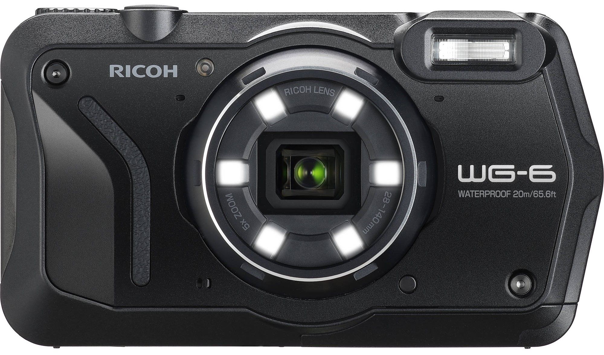 Компактен фотоапарат Ricoh WG-6, 20MPx, 28-140mm, Black | Ozone.bg