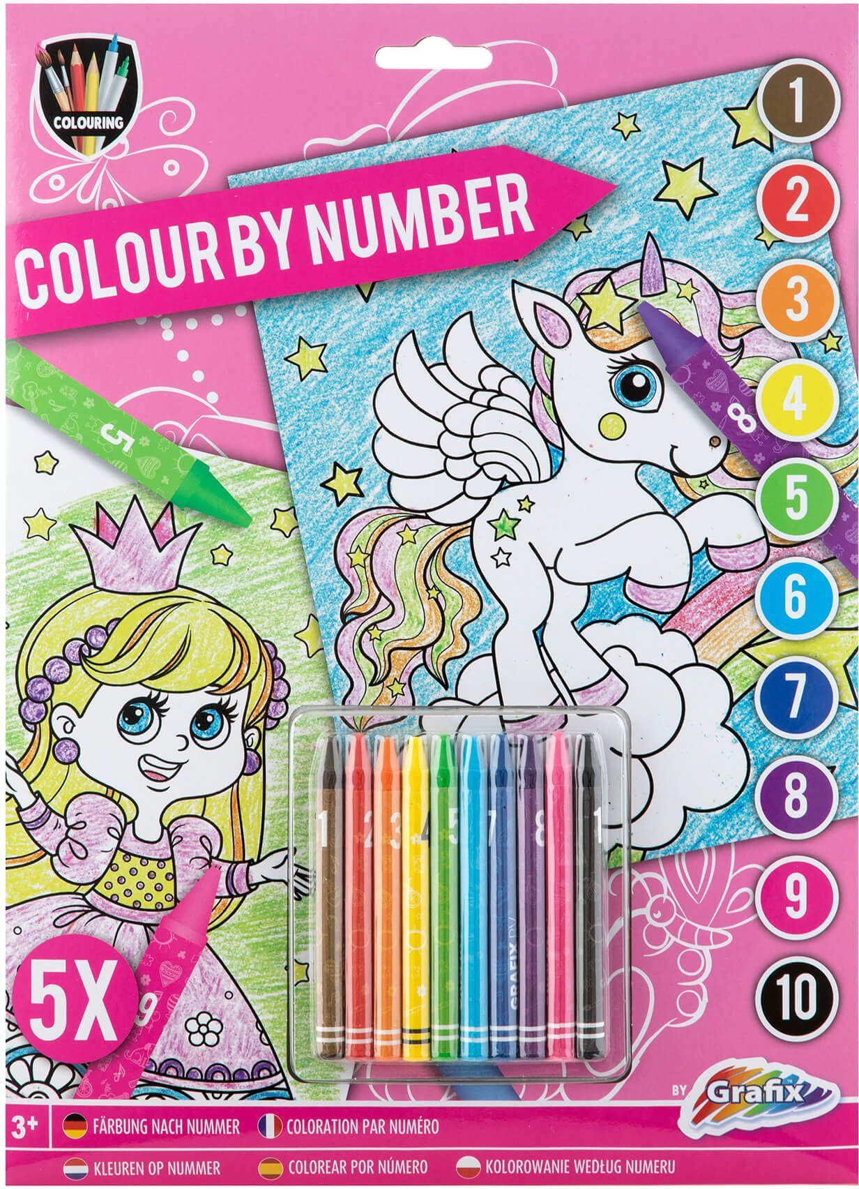 Комплект за рисуване по номера Grafix - Момичета | Ozone.bg