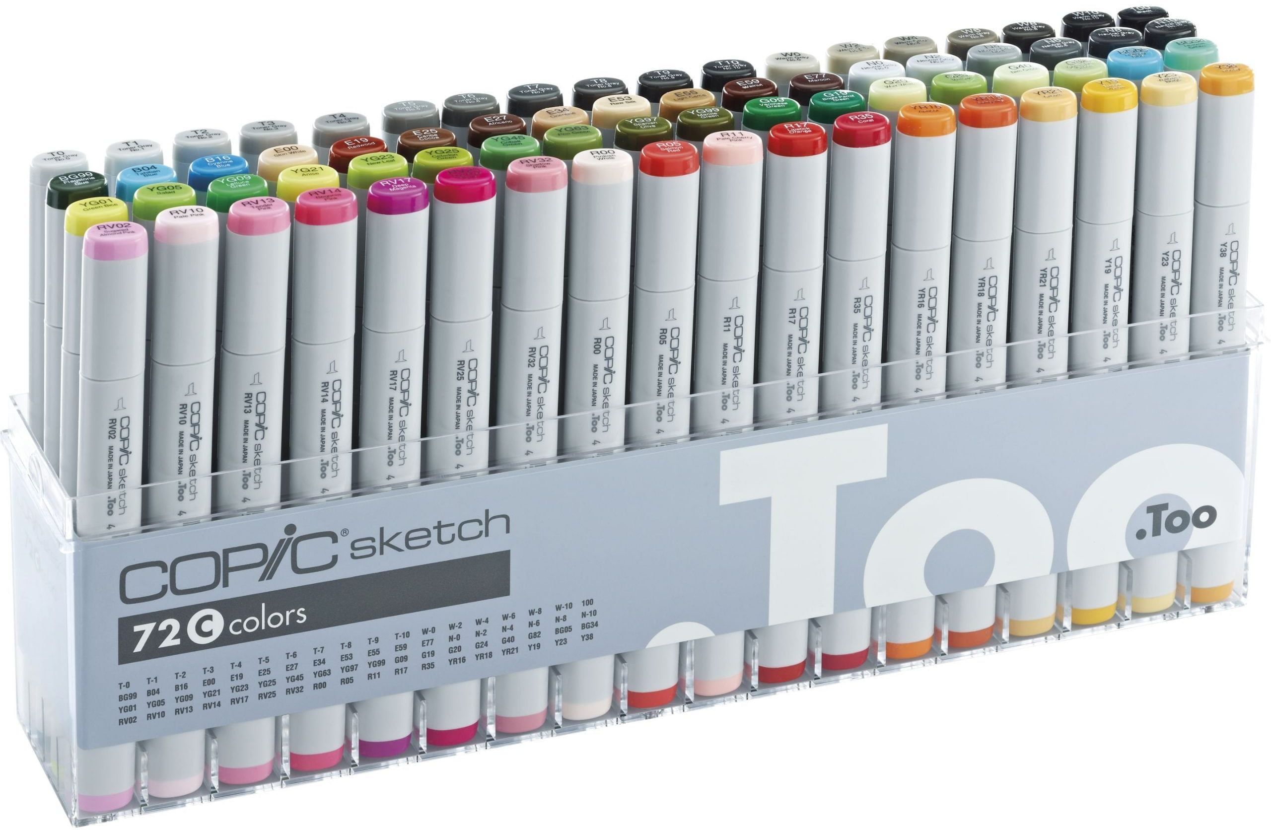 Комплект маркери Too Copic Sketch - C colors, 72 цвята | Ozone.bg