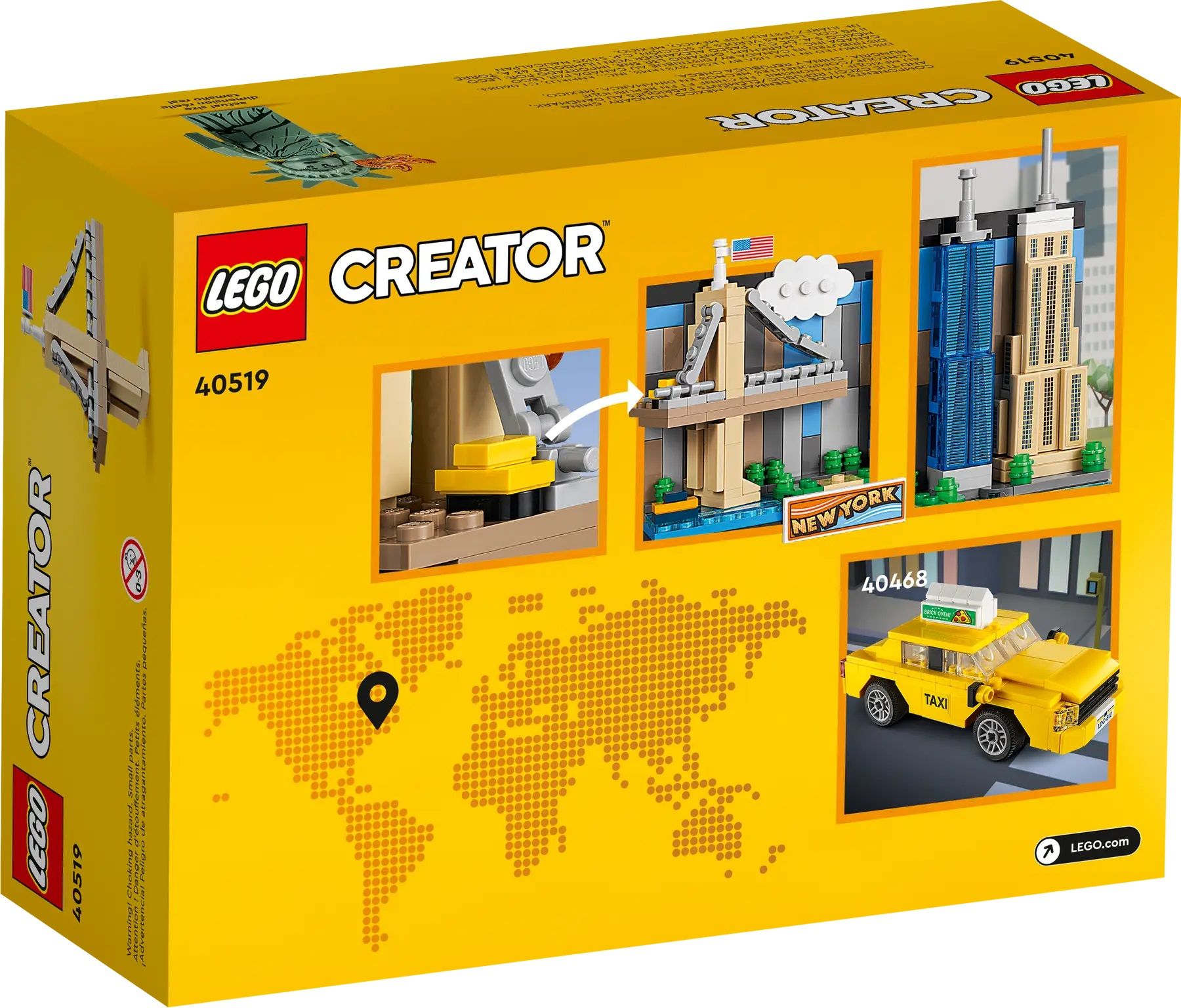Конструктор LEGO Creator - Изглед от Ню Йорк (40519) | Отлична цена ...