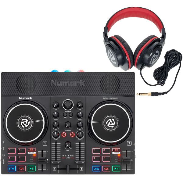 Комплект за DJ Numark - Party Mix Live HF175, черен/червен | Ozone.bg