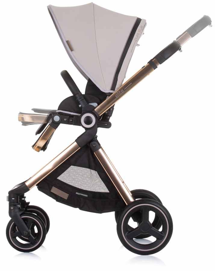 Комбинирана бебешка количка Chipolino - Елит, Пясък | Добра цена | Ozone.bg