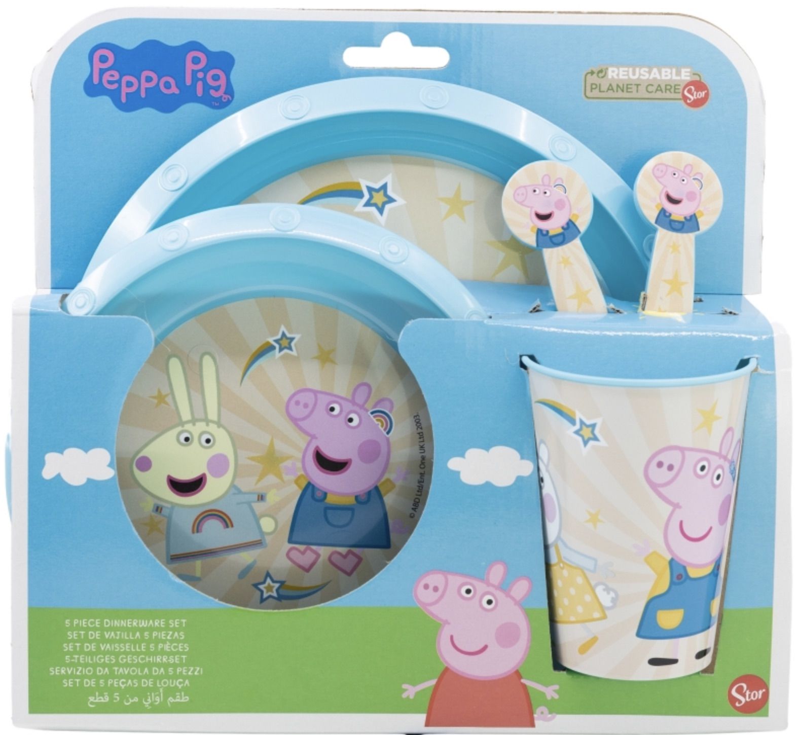 Комплект за хранене Stor - Peppa Pig Core, 5 части | Добра цена | Ozone.bg