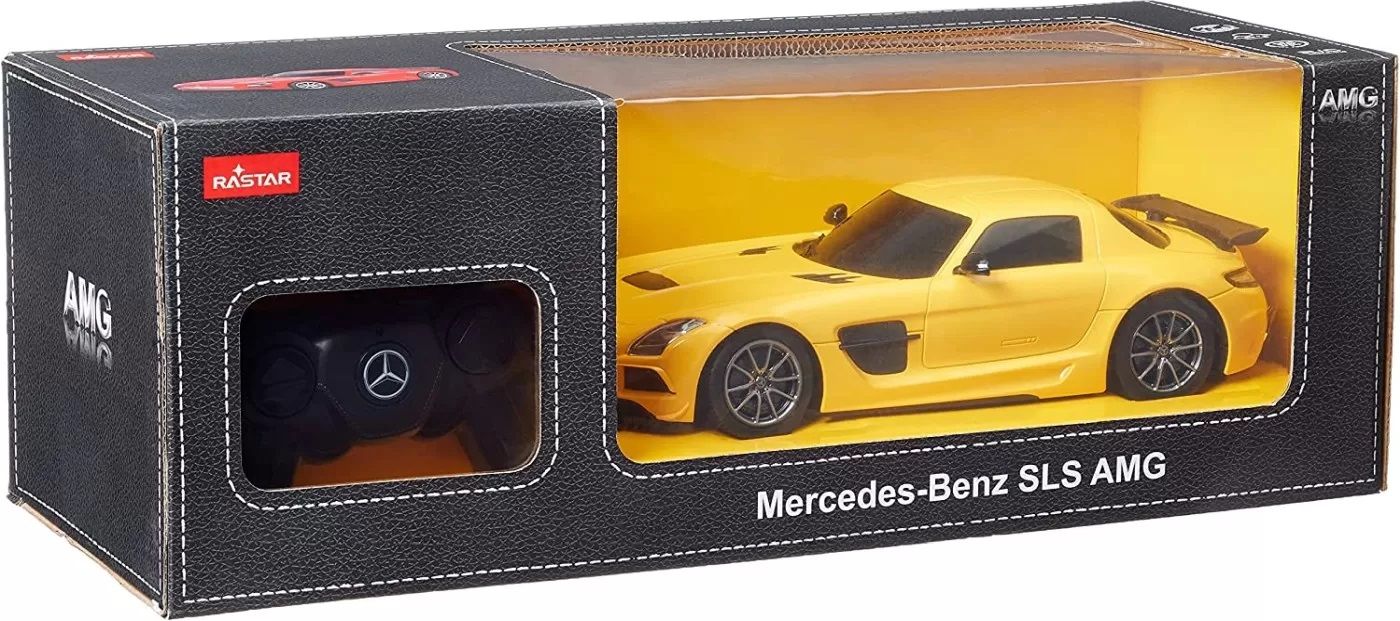 Кола с дистанционно управление Rastar - Mercedes-Benz SLS AMG, 1:18 ...
