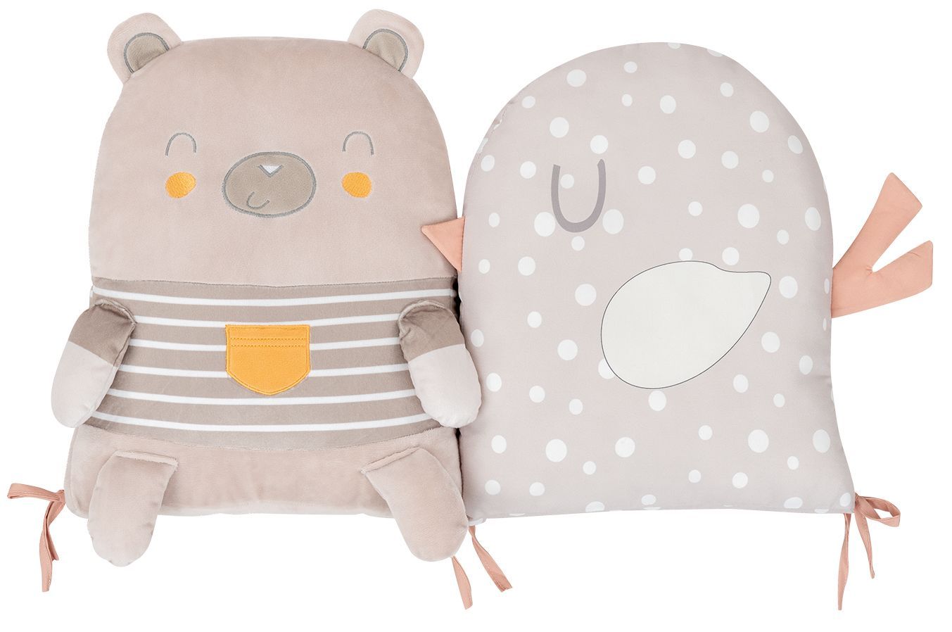 Комплект плюшени възглавници за кошара KikkaBoo - My Teddy | Добра цена ...