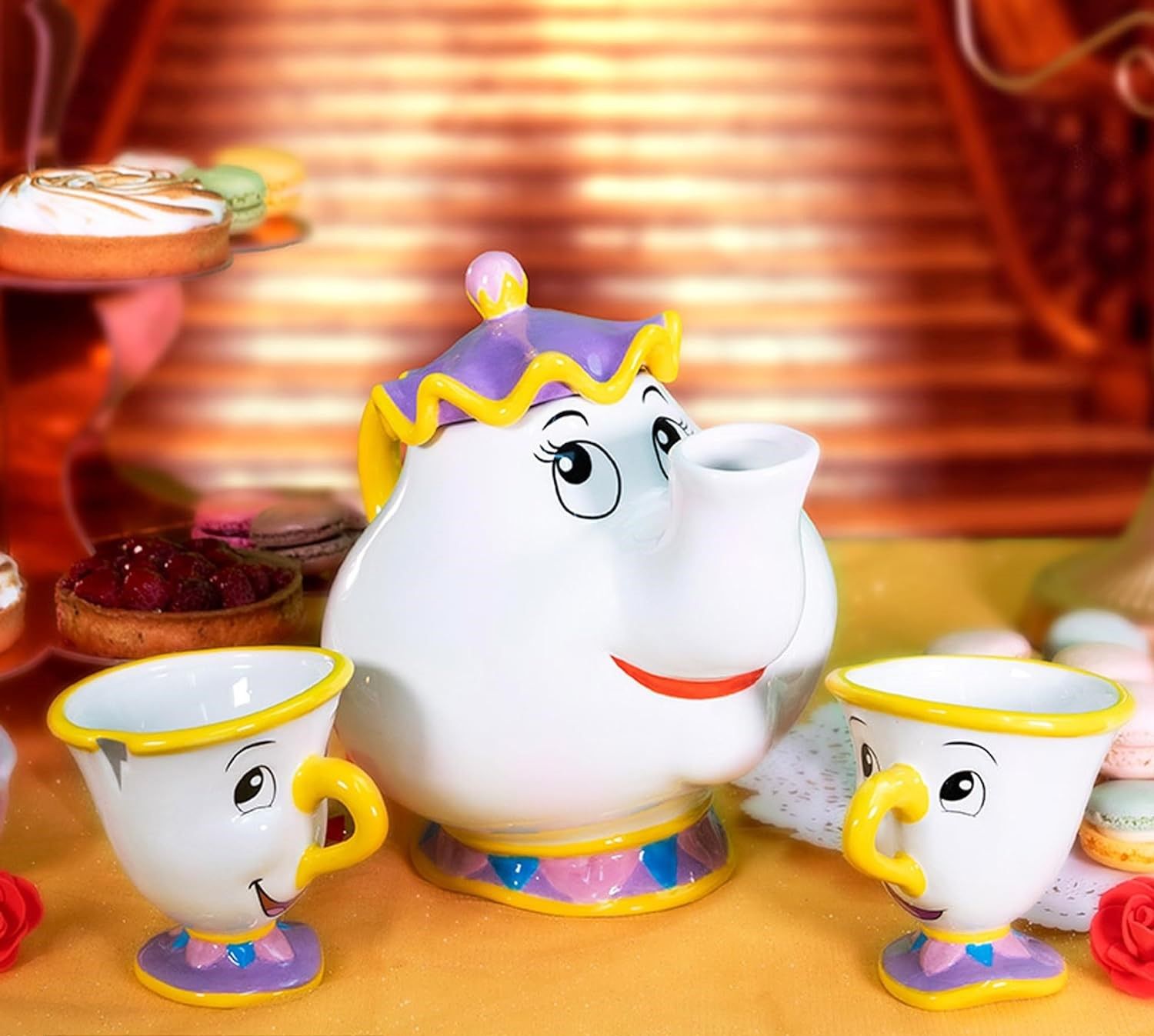 Комплект за чай ABYstyle Disney: Beauty & The Beast - Mrs. Potts and ...