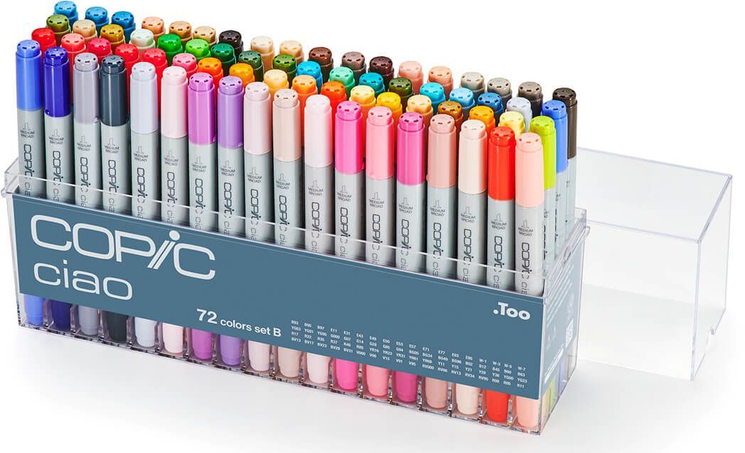 Комплект маркери Too Copic Ciao - B colors, 72 цвята | Ozone.bg