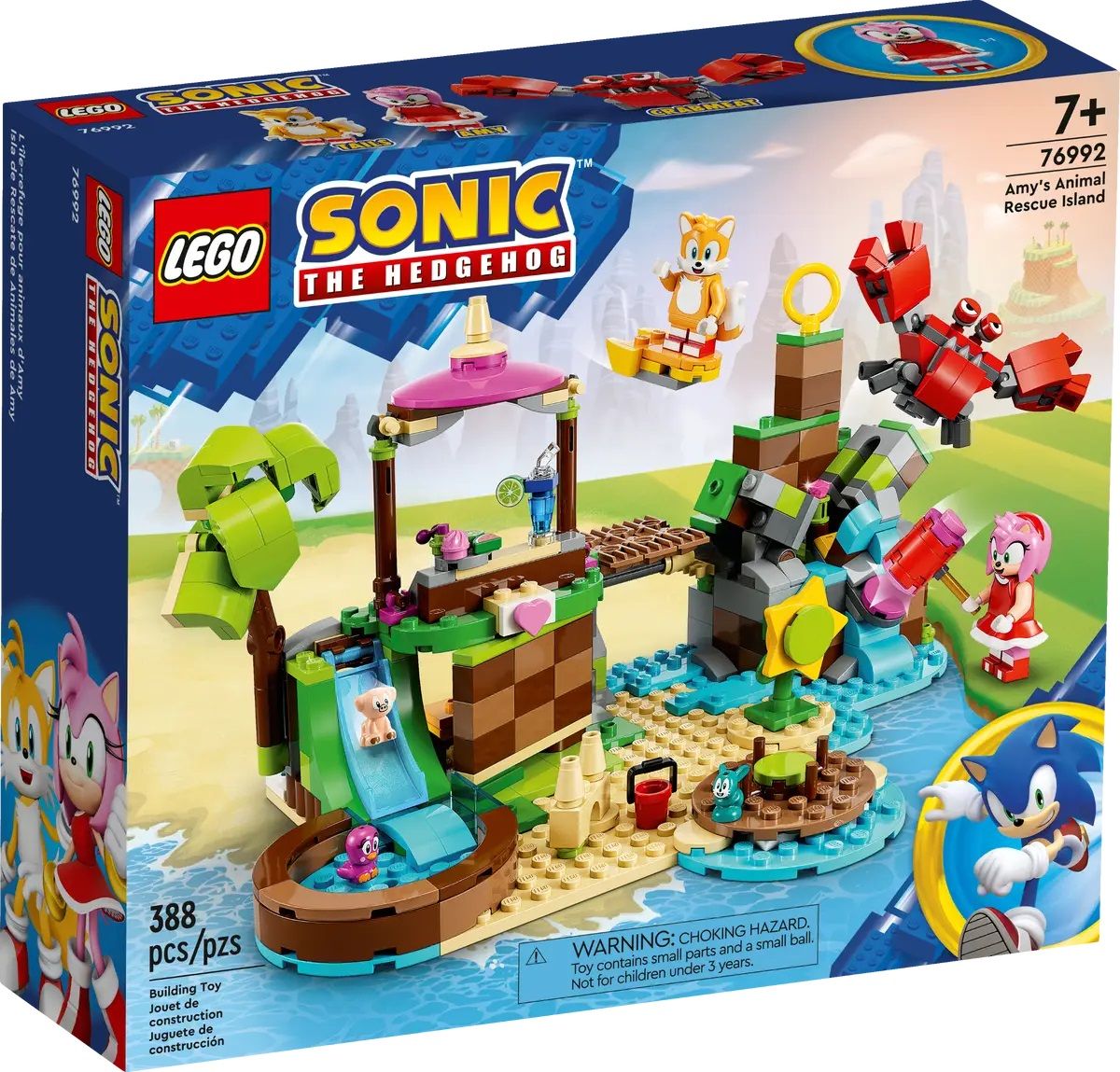 Конструктор LEGO Sonic - Островът за спасяване на животни на Ейми ...