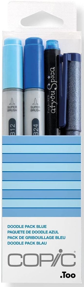Комплект маркери Too Copic Doodle - Синьо | Ozone.bg
