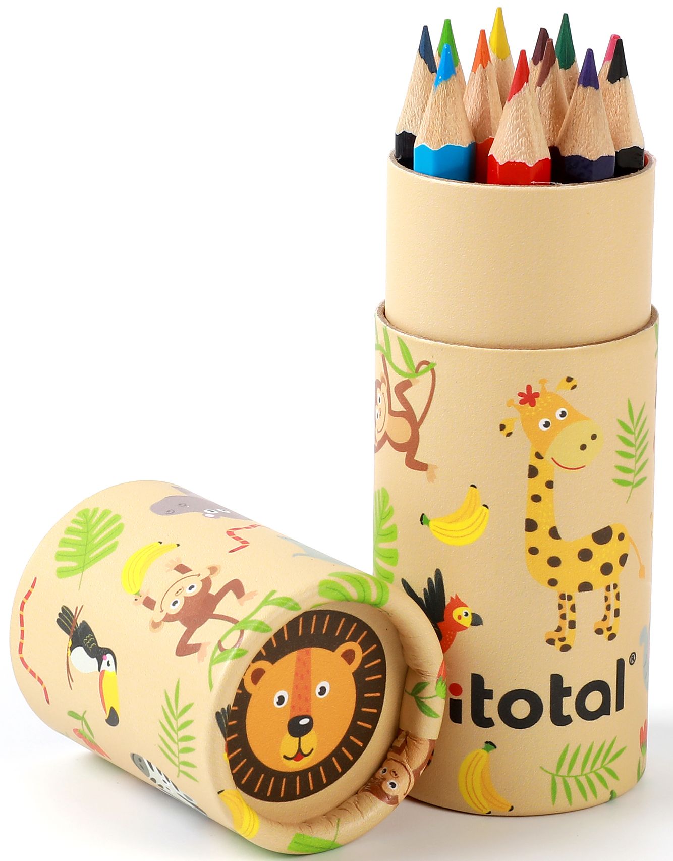 Кутия с моливи I-Total Animals - 12 цвята | Ozone.bg