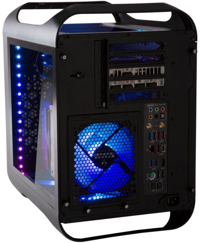 Кутия BitFenix - Prodigy M2022 ARGB, cube tower, черна/прозрачна | Ozone.bg