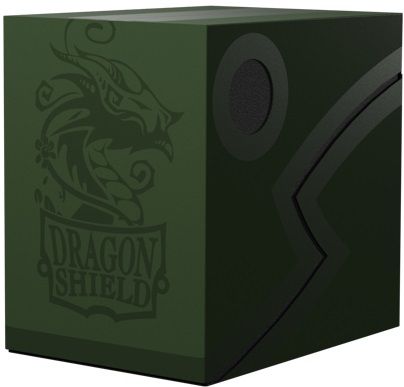 Кутия за карти Dragon Shield Double Shell - Forest Green/Black (150 бр ...