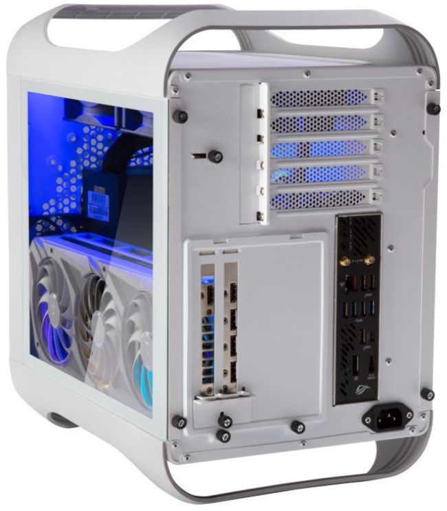 Кутия Bitfenix Prodigy M2022 Argb Cube Tower бяла прозрачна Ozone Bg