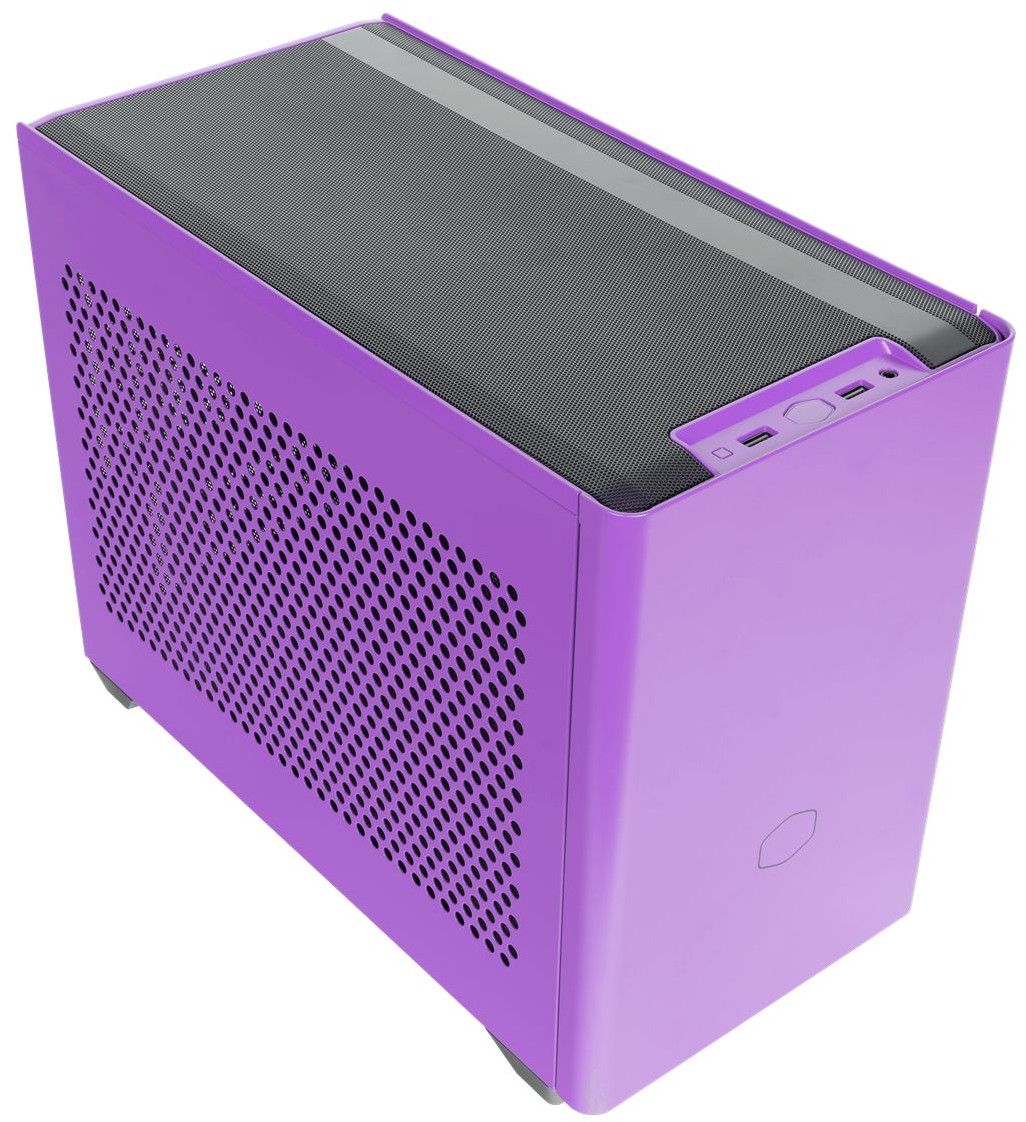 Кутия Cooler Master - MasterBox NR200P Color, mini tower, лилава ...