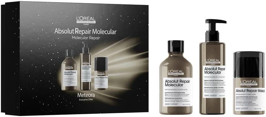 L'Oréal Professionnel Absolut Repair Molecular Комплект - Шампоан, Серум и Маска, 300 + 250 + 50 ...