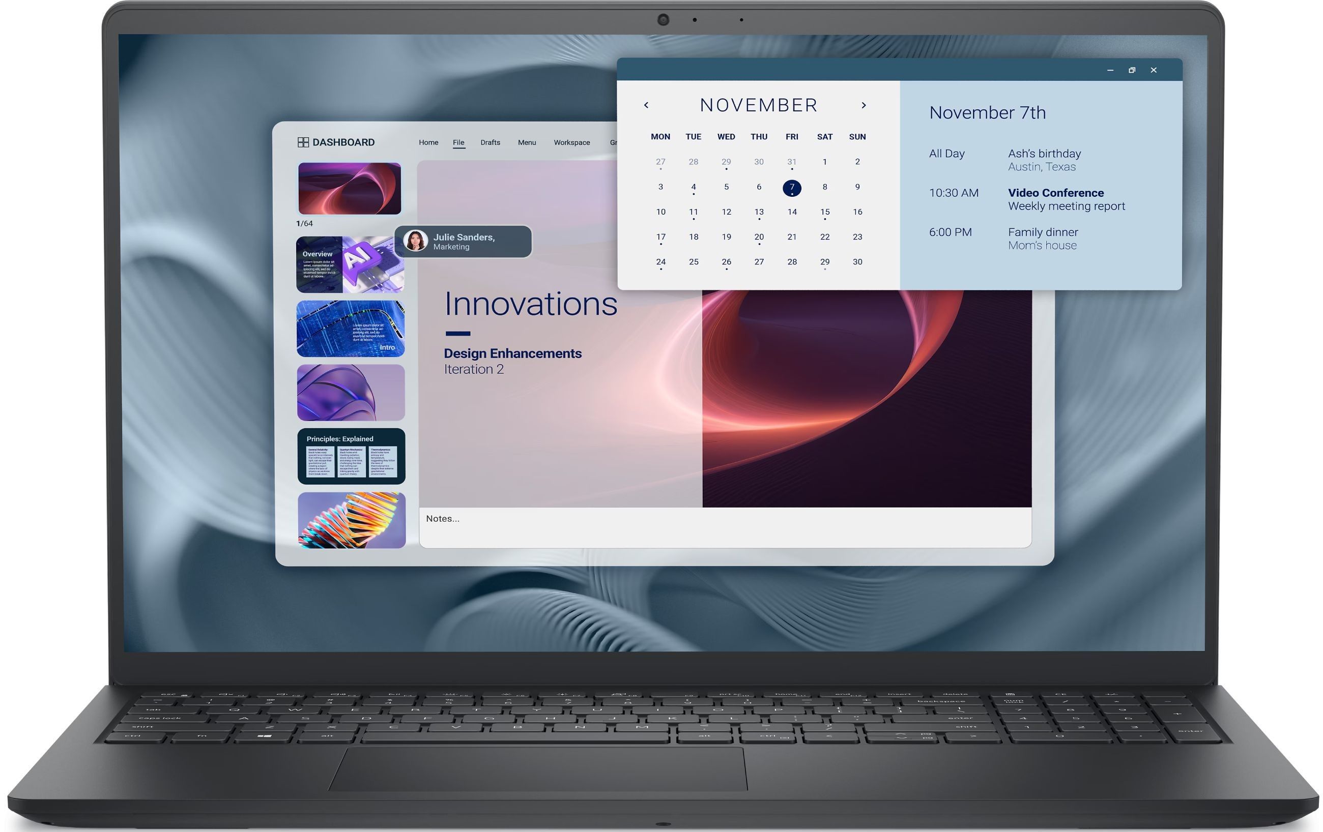 Лаптоп Dell - Pro 15 Essential PV15250, 15.6'', FHD, i7, 8GB/512GB ...