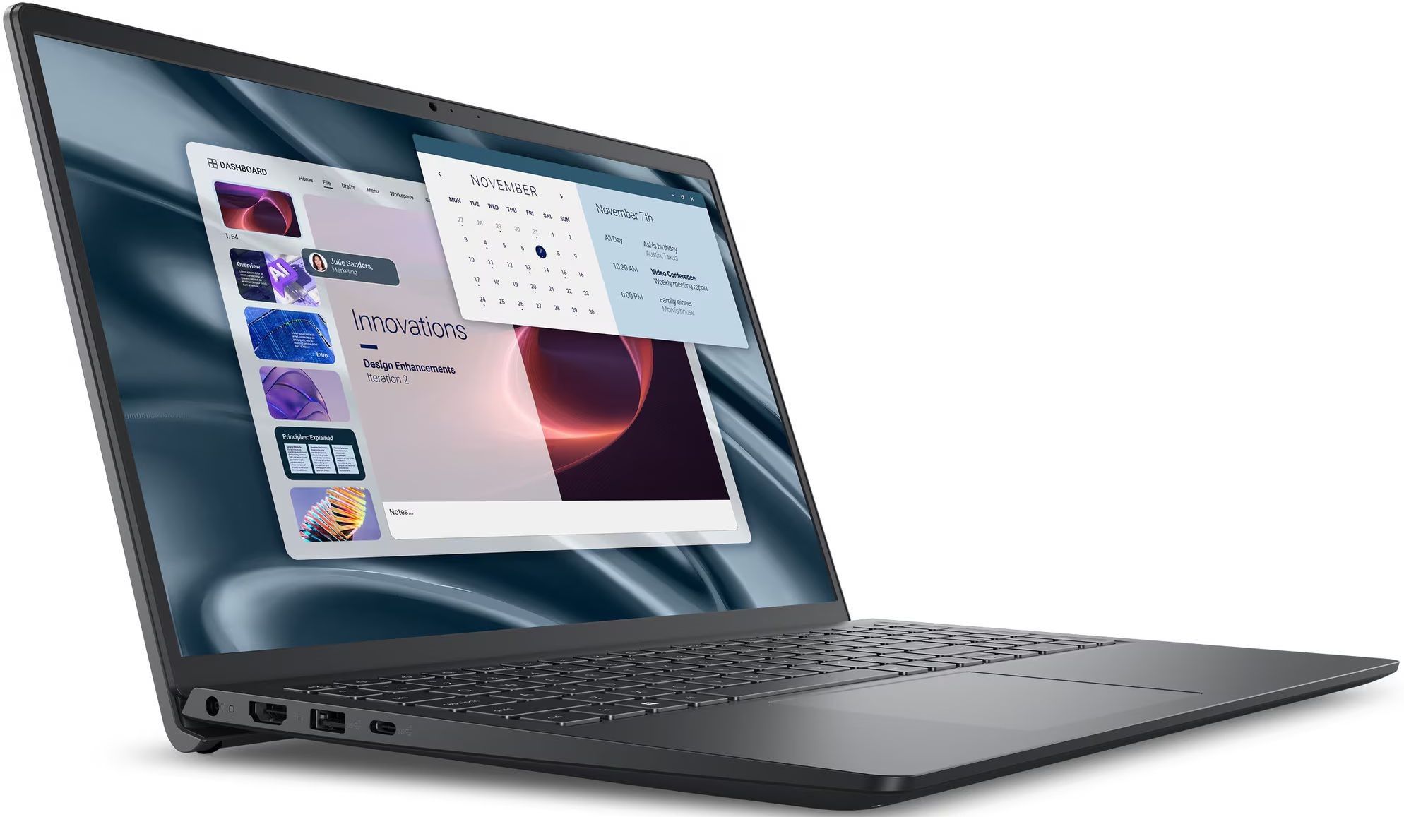 Лаптоп Dell - Pro 15 Essential PV15250, 15.6'', FHD, i7, 8GB/512GB ...