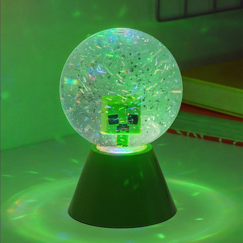 Лампа Paladone Games: Minecraft - Creeper (LED Glitter Ball) | Ozone.bg