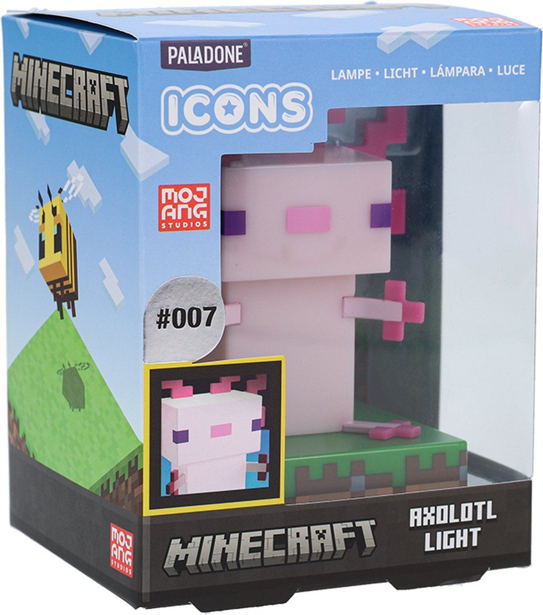 Лампа Paladone Games: Minecraft - Axolotl Icon | Ozone.bg