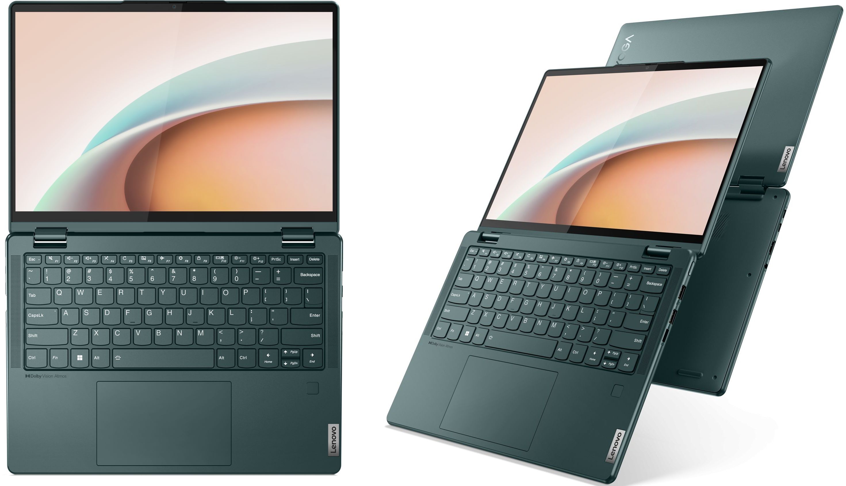 Лаптоп Lenovo - Yoga 6 13ABR8, 13.3'', WUXGA, Ryzen 5, 16GB/512GB, Teal ...