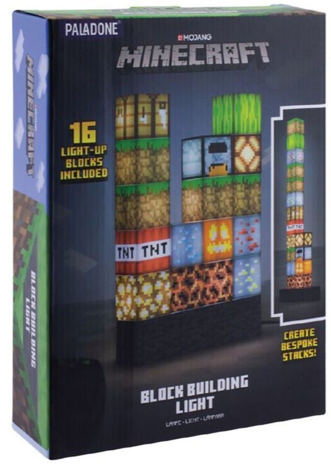 Лампа Paladone Games: Minecraft - Block Building | Ozone.bg