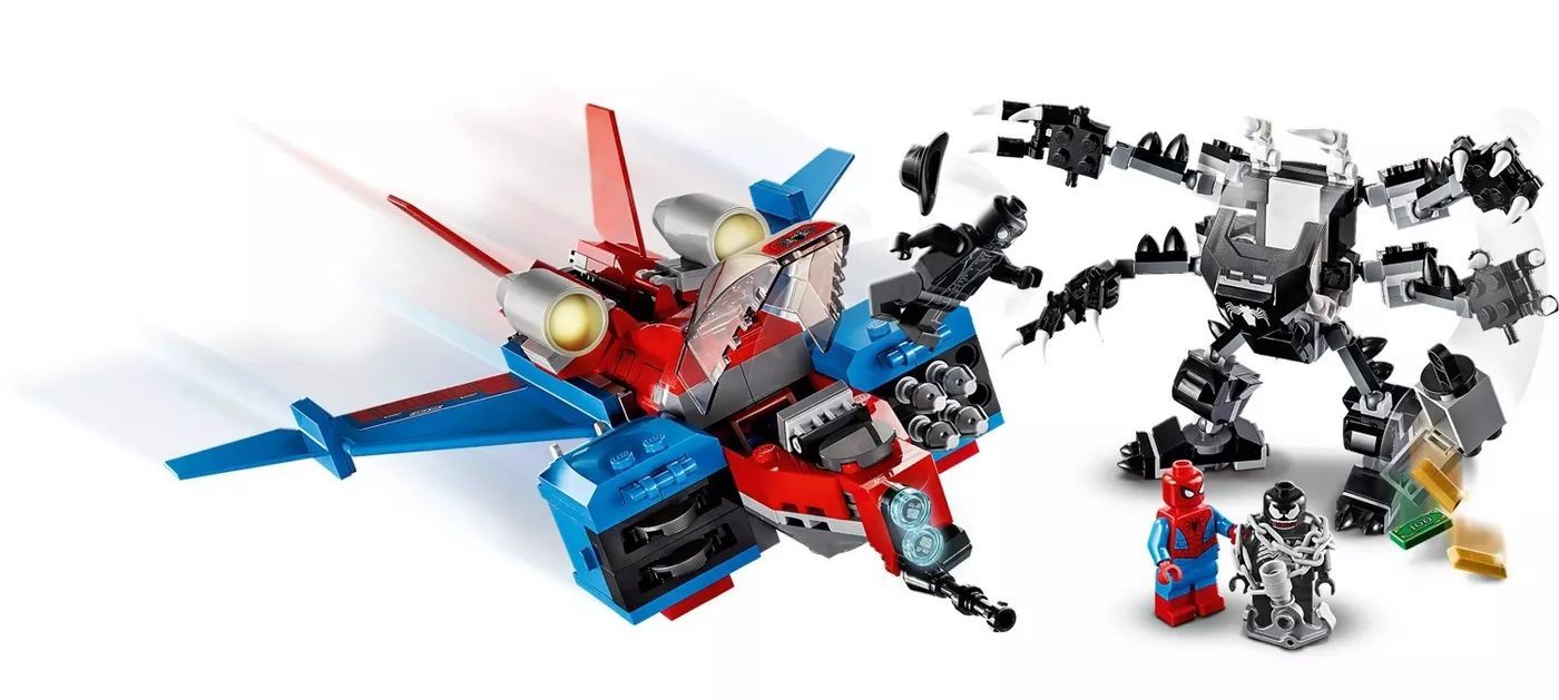 Конструктор Lego Marvel Super Heroes - Spiderjet vs. Venom Mech (76150 ...